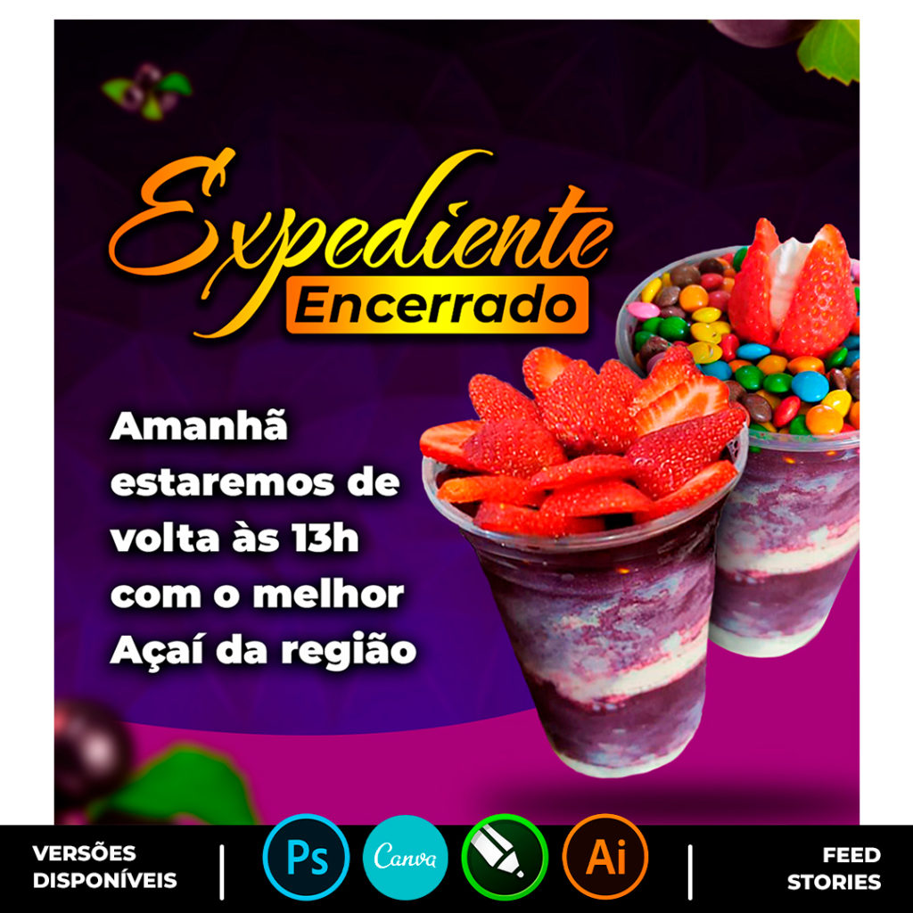 Barca de Açaí - Flyer Editável